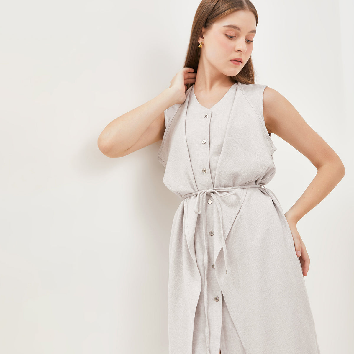 SIMPLICITY V-neck Layered Mini Dress – www.simplicity.co.id