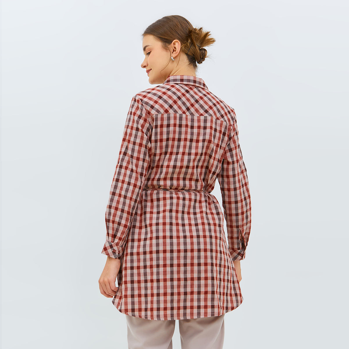 GRAPHIS Three Color Gingham Tunic Shirt – www.simplicity.co.id