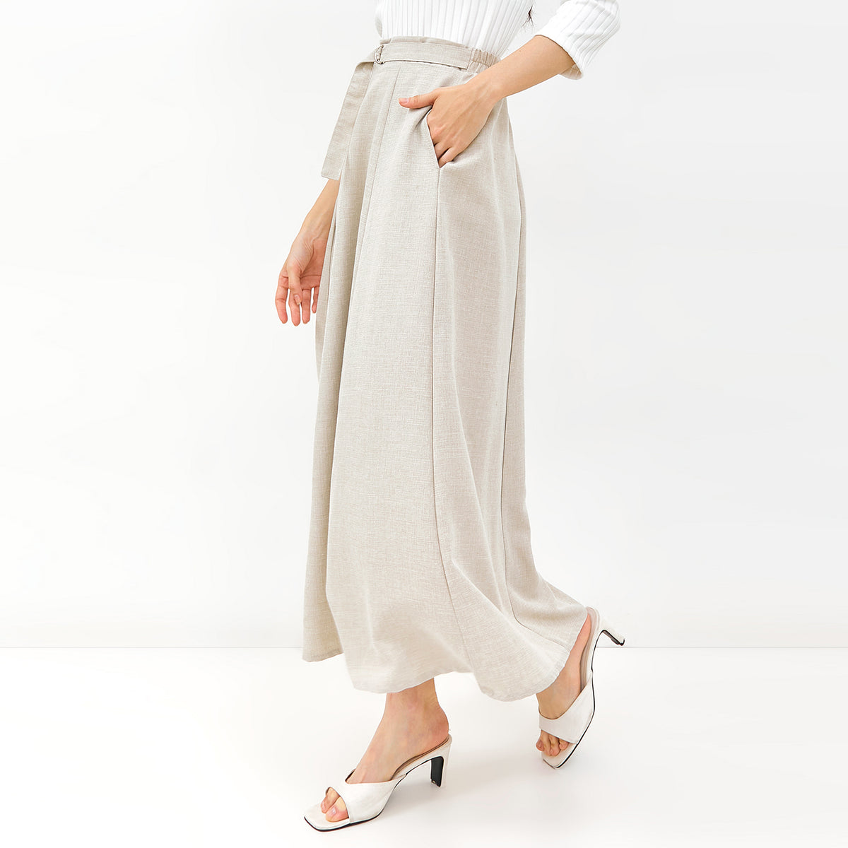 SIMPLICITY Six Panel Maxi Skirt With Belt – www.simplicity.co.id